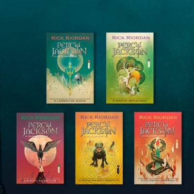 Primeira saga de Percy Jackson ganha novas capas